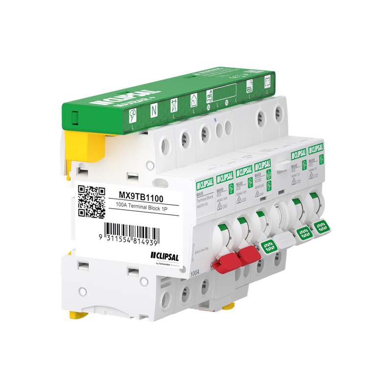 Clipsal MX9K108PP | MAX9 MAXBAR+ Kit | 1P