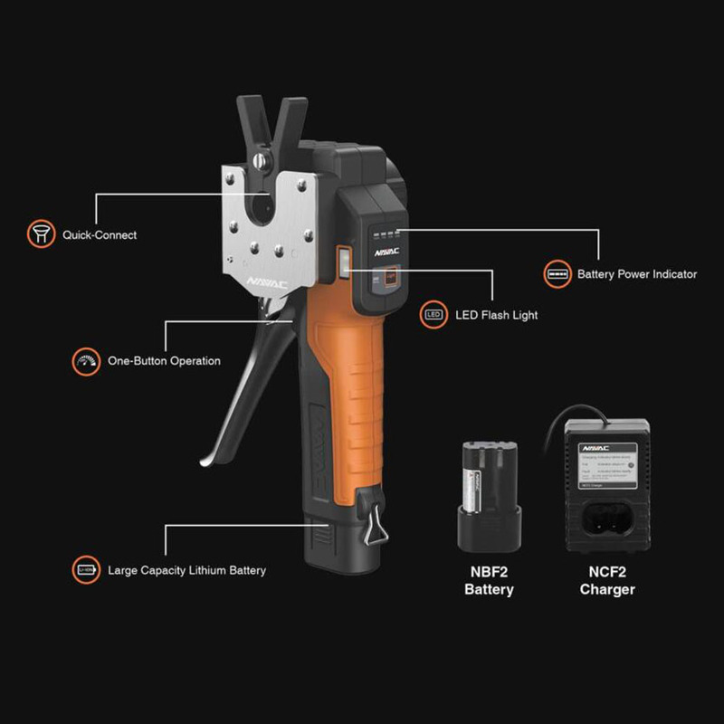 NAVTEK NEF6LM | HVAC Cordless Power Flaring Tool 7.4V 2Ah 14.8Wh
