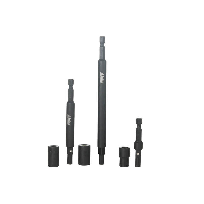 Alpha NSSMC-SET6 | Thunder MAX 6 Piece Magnetic Impact Driver Bit Set