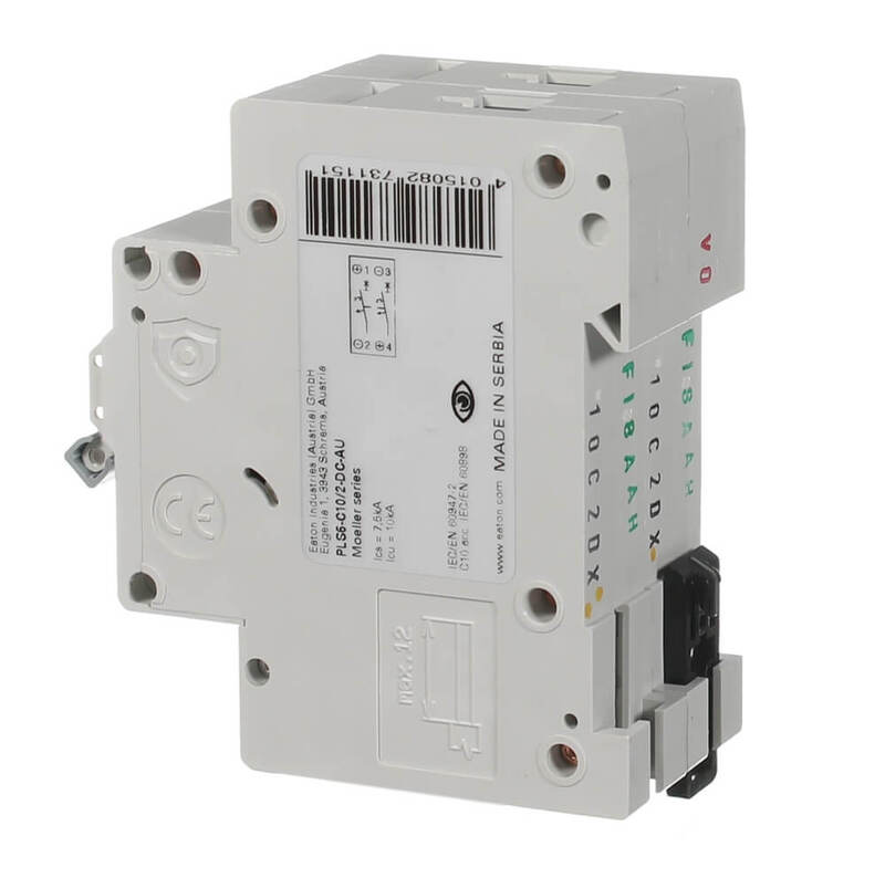 Circuit breaker 2 pole 10 amp 10kA DC RATED | PLS6-C10/2DC