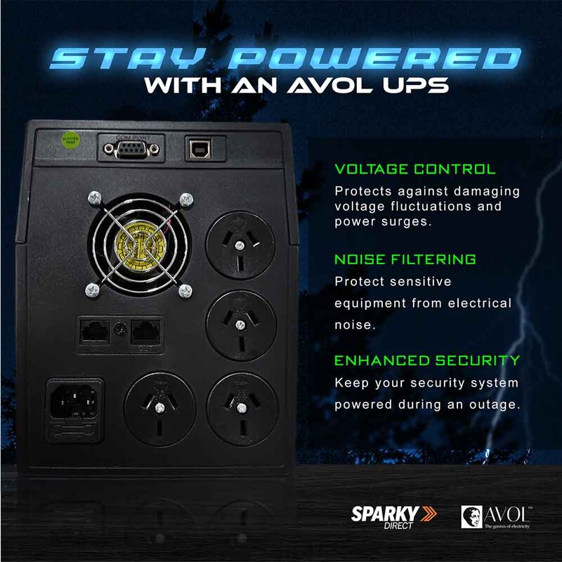 Avol UPS-C1500-L | 1500VA Line Interactive UPS | 900W