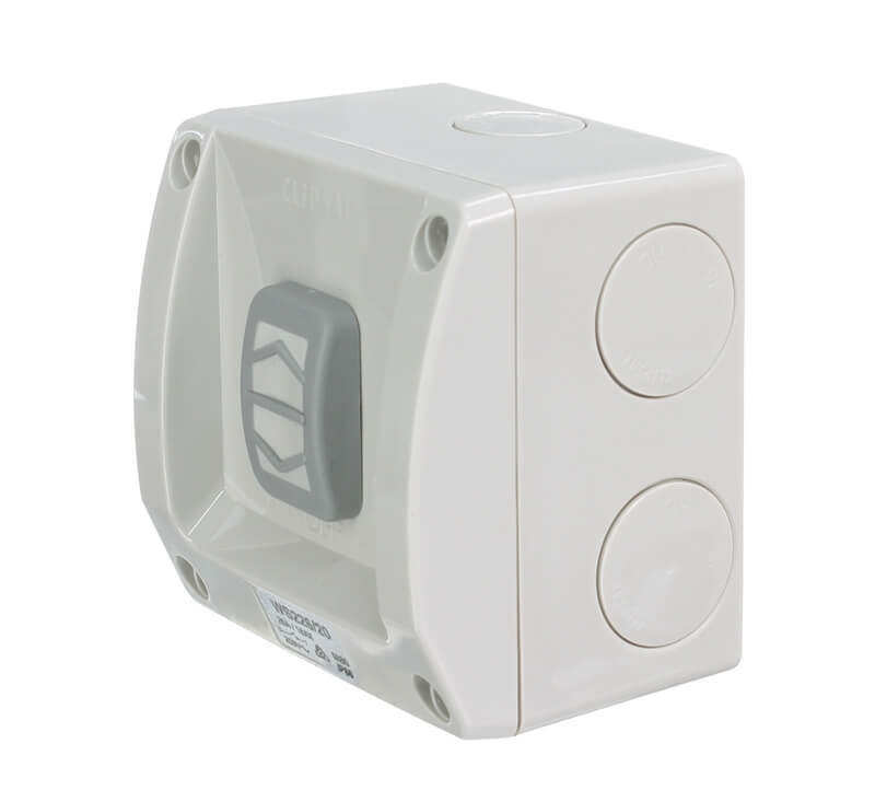 Clipsal WS226/20 | Single Weatherprotected Switch 20A, 250v, IP66, M80 ...