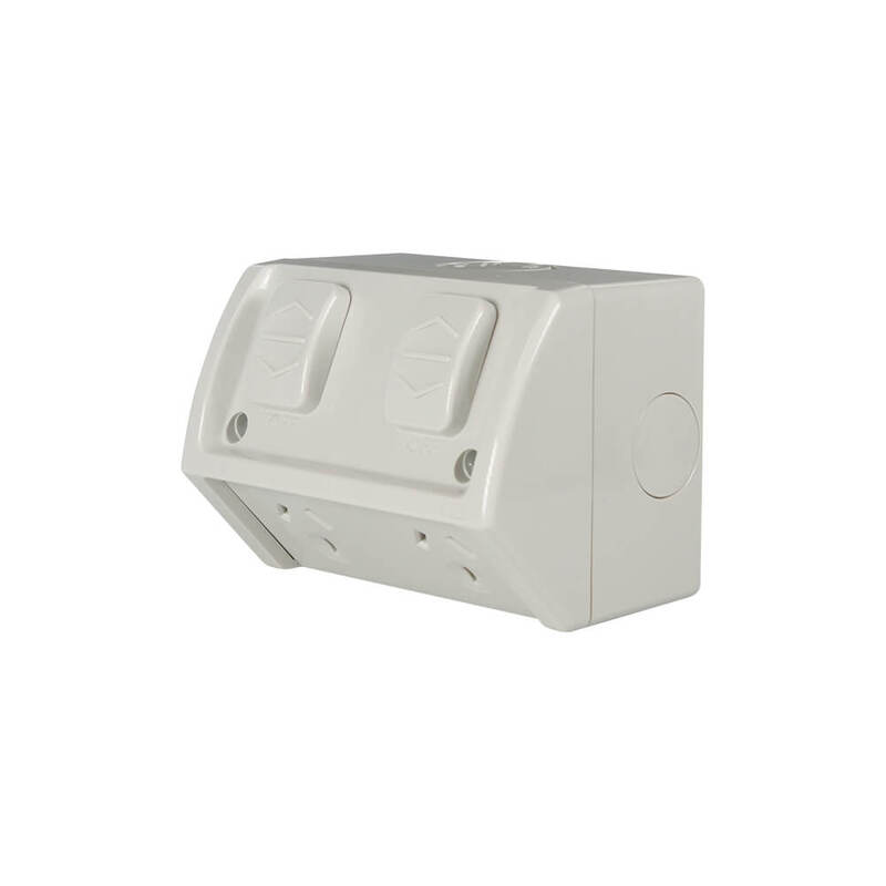CLIPSAL WSC227/2 | Double Weatherproof Power Point GPO 10amp 250v ...