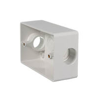 CLIPSAL 238/25 | Solid Mounting Block (25mm Entry) | White