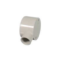 Clipsal 1 Way 25mm Round Shallow Junction Box | 240-25-1-GY | Jbox