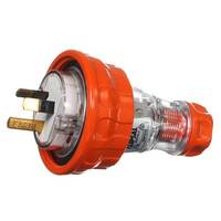 CLIPSAL 56P310-EO | 3 Pin Flat 10Amp Straight Plug IP66 | 56 Series