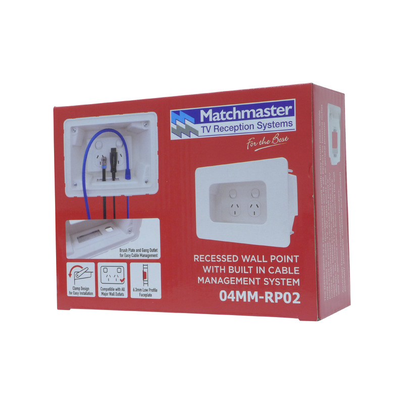 Matchmaster 04MM-RP02 | Recessed Wall Point with Built-in Cable ...