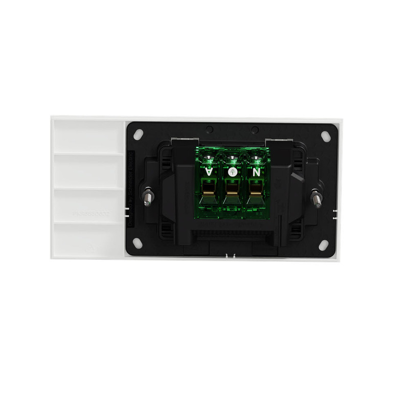 Clipsal 1025-ZW | Solis Horizontal Mount Double GPO | Matte White Power ...