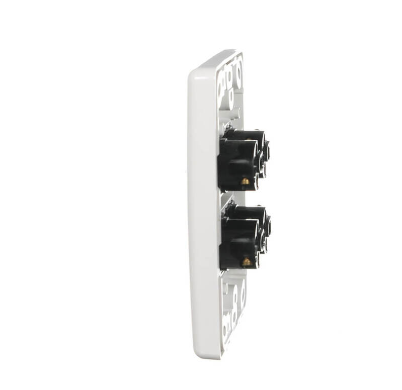 Clipsal 2034VA-WE | 4 Gang Switch 10Amp 2000 Series White