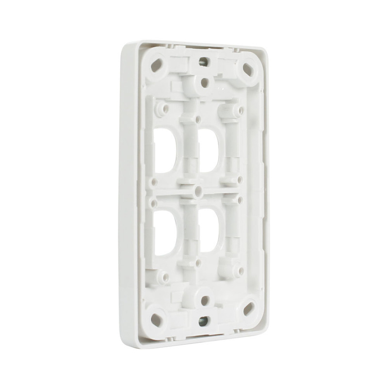 Clipsal 2034VH-WE | 4 Gang Grid And Surround 2000 Series White