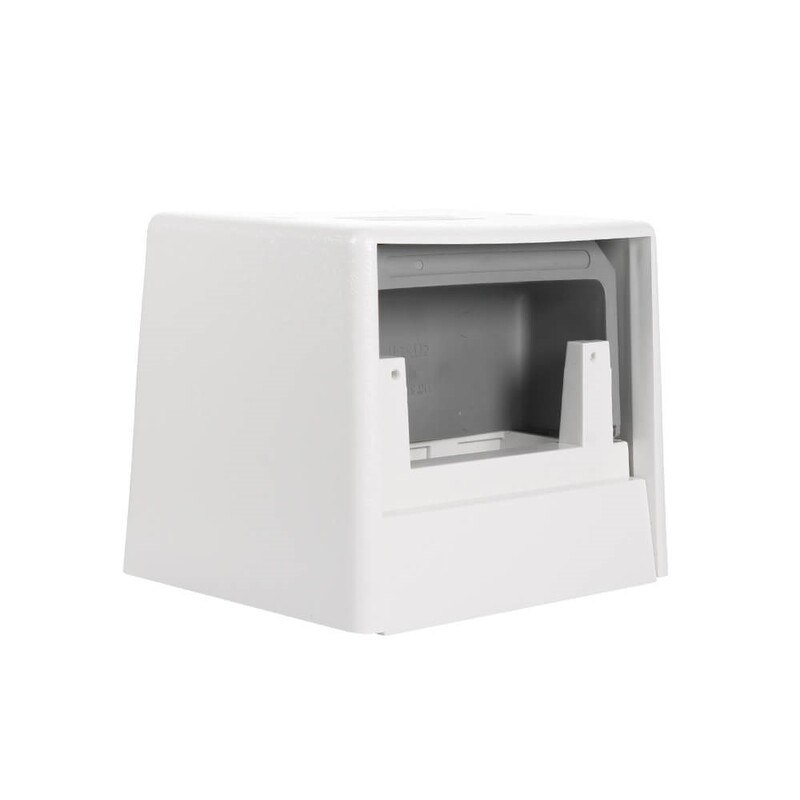 Clipsal 224-1-WE | Floor Outlet Housing | Suits 2 Standard Size Plates ...