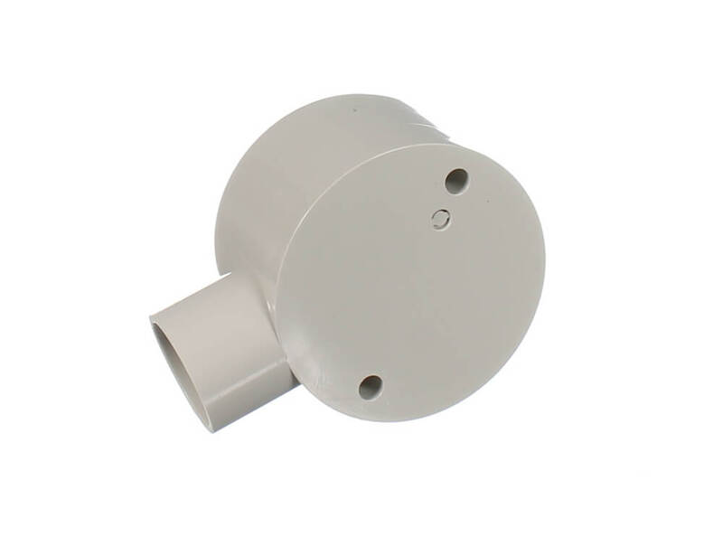 Clipsal 1 Way 25mm Round Shallow Junction Box | 240-25-1-GY | Jbox