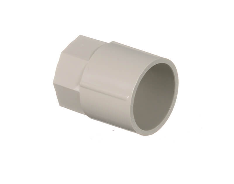Clipsal 258-25-GY | 25mm Plain to Screw PVC Conduit Female Coupling