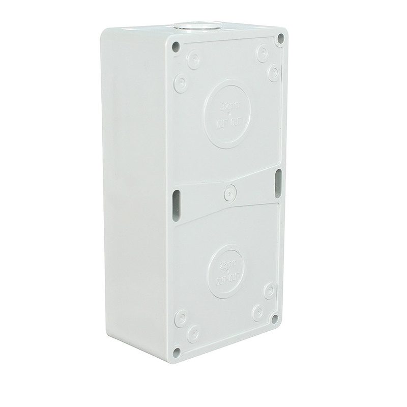 NLS 30883 | Industrial Enclosure Mounting Base | 2 Gang PVC