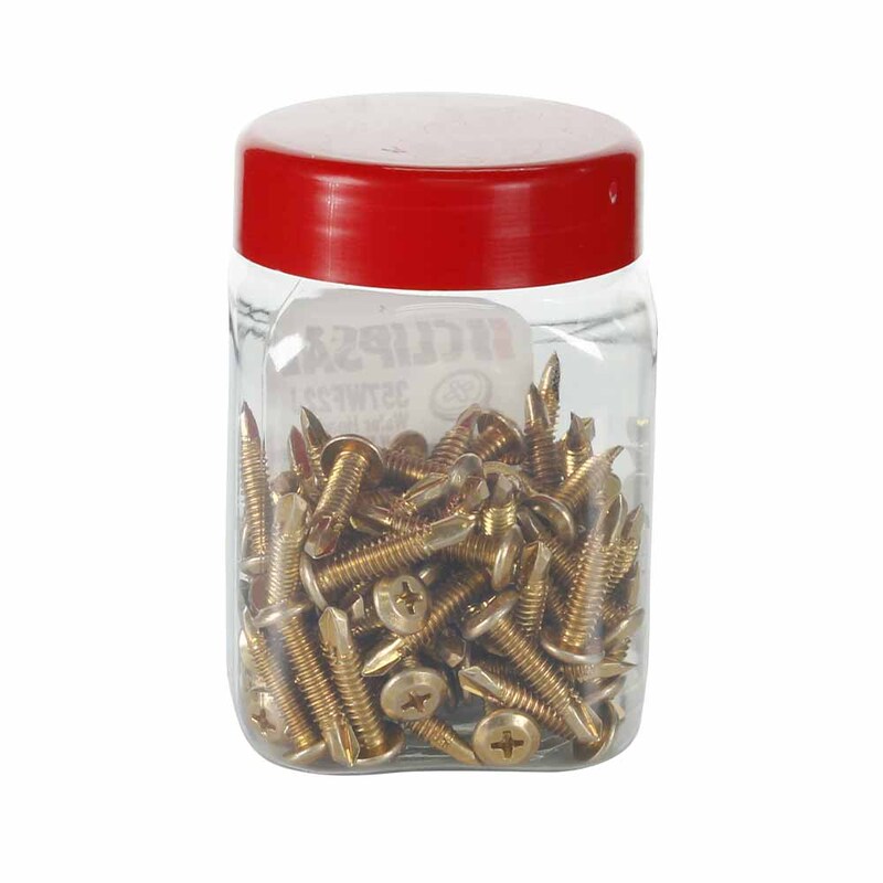 Clipsal 357WF22J | Self Drilling Wafer Head Screws 10g x 22mm | Jar: 90
