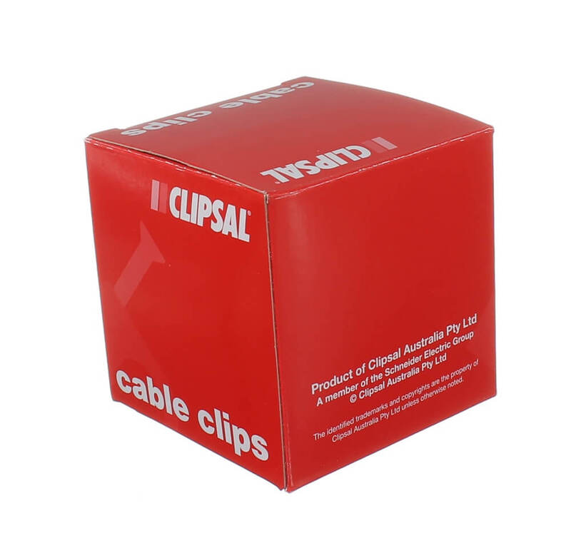 Clipsal 564M8 | CABLE CLIP SUIT 8MM ROUND WHITE 100 PACK