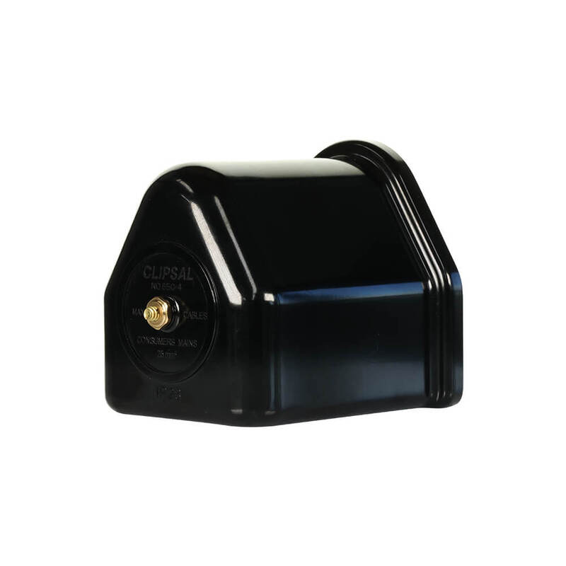 CLIPSAL 650-4BK | Mains Connection Cable Management Box | Black
