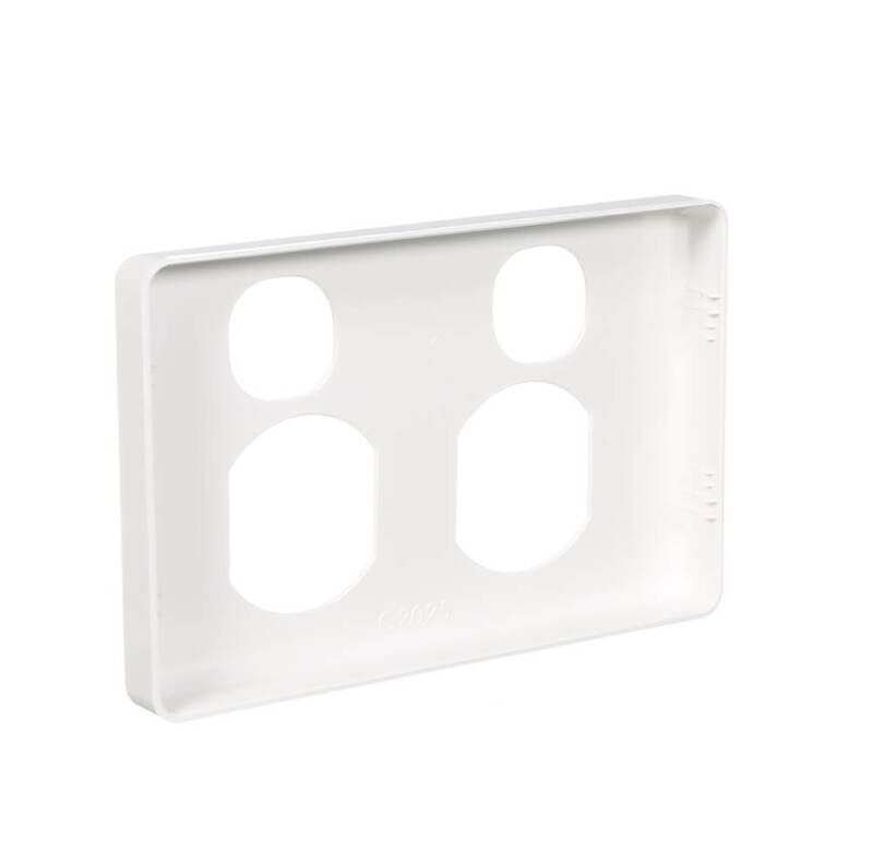 Clipsal C2025C | White Cover only to suit C2025-WE Classic double power ...