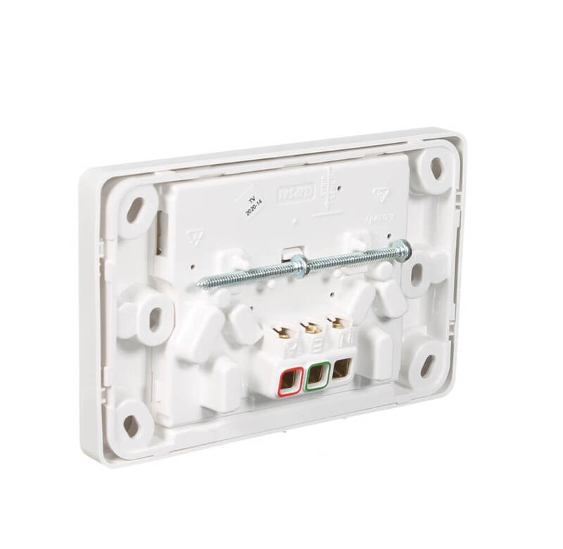 Clipsal C2025D-WE | Double Pole - Double power point GPO 10Amp 250v ...