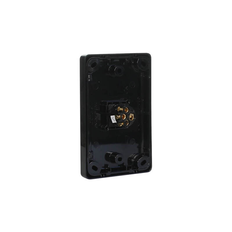 Clipsal C2031VABK | C2000 Series Vertical Switch 1 Gang 10A | Black