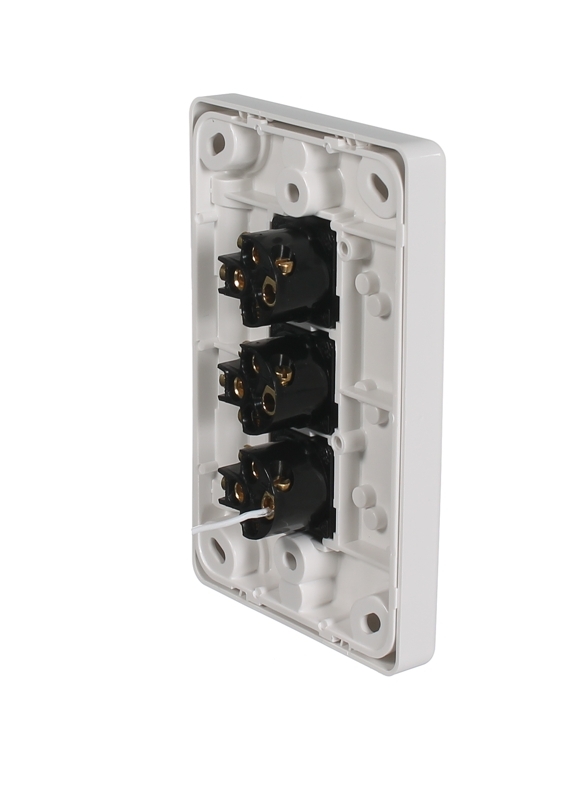 Clipsal Classic Switch C2033VA | 3 Gang Switch 10Amp 250v | White