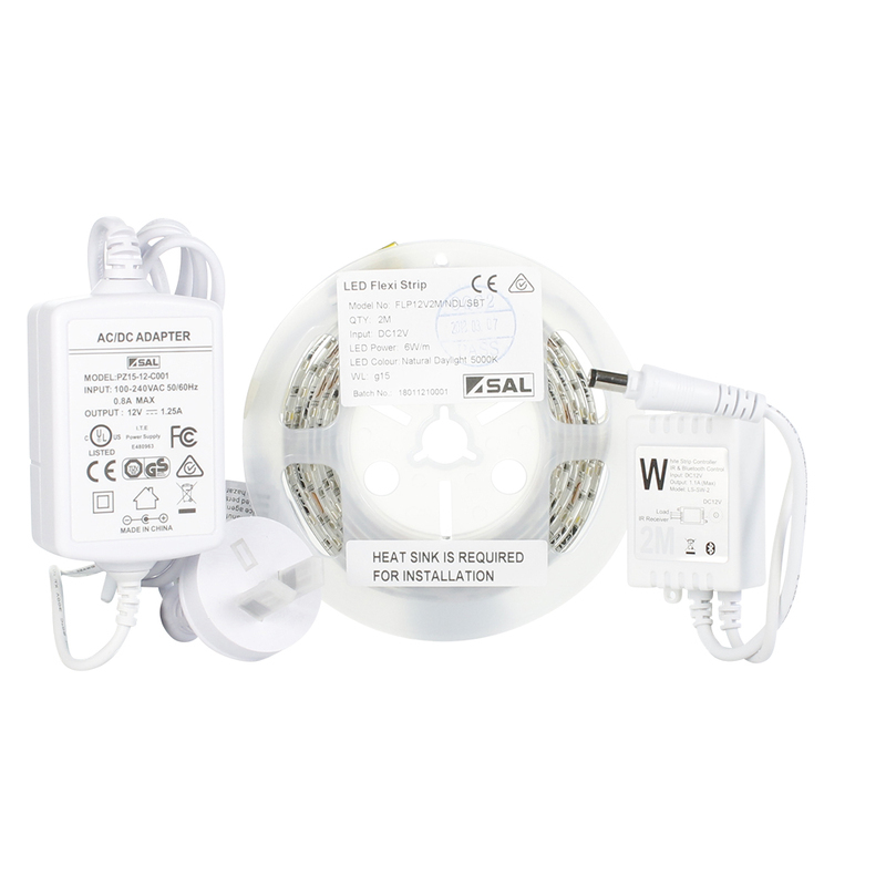 SAL FLP12V2M-NDL-SBT | Flexi Smart LED Strip Kit 240V 5000K Daylight 2m
