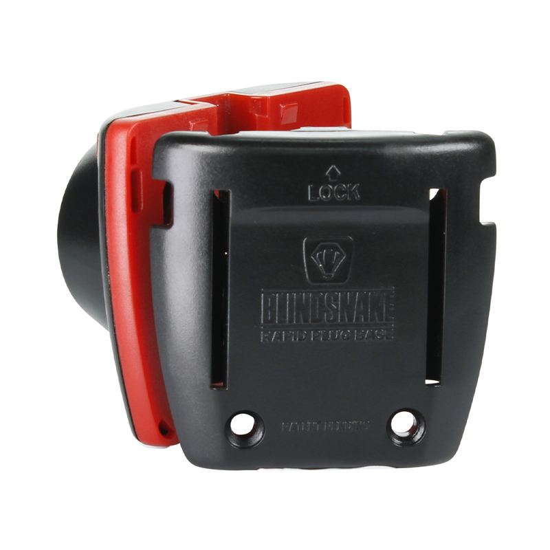 Melec ML-BS-PB | Blind Snake™ Rapid Plug Base | Black & Red