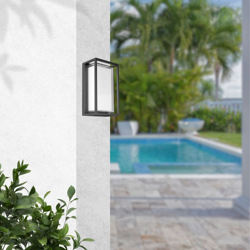 Martec MLXC34512M | Crew 12W Tricolour LED Wall Light | Matt Black