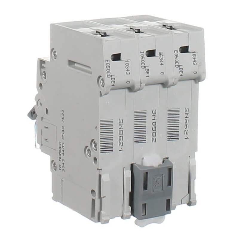 HAGER MSN350 | 50 Amp Three Pole 6kA Circuit Breaker | 3 pole