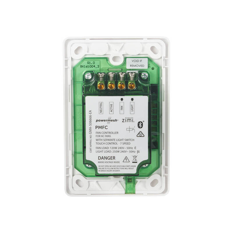 Trader PMFC | Powermesh Zimi Fan Control with Light Switch | 7 Speeds ...