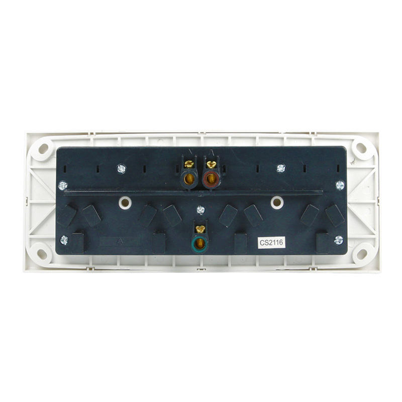 4 Gang slimline power point 10 Amp | White | PO410-L