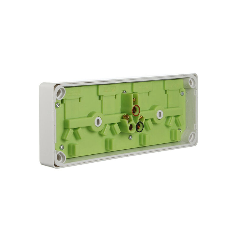 Trader PUBIG4 |4 Gang Fixed Power Point Double Pole 10A