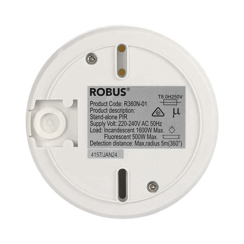 Robus R360N-01 Motion Detector PIR Sensor - 360° 10m⌀ Detection