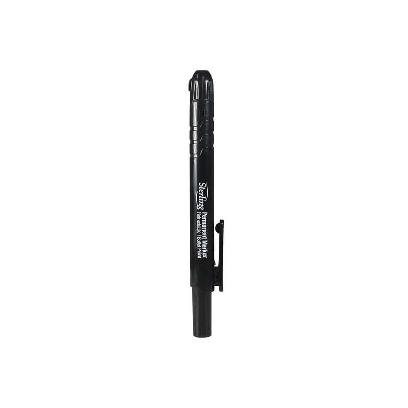 Sterling RPM-2B | Retractable Permanent Marker | 2 Pack | Black