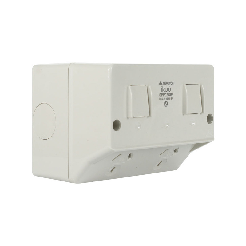 Mercator Ikuu SPP02GIP | Smart Weather Proof Double Power Point IP54 | Zigbee