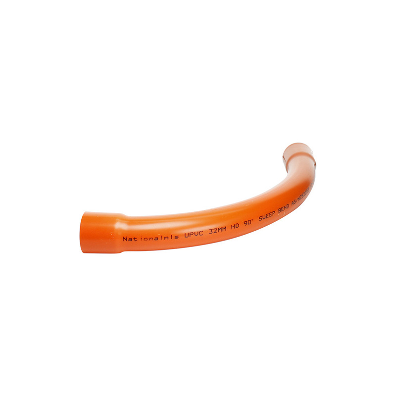 NLS SWB32-90 | 32mm PVC Sweep Bend 90 degree orange Heavy Duty