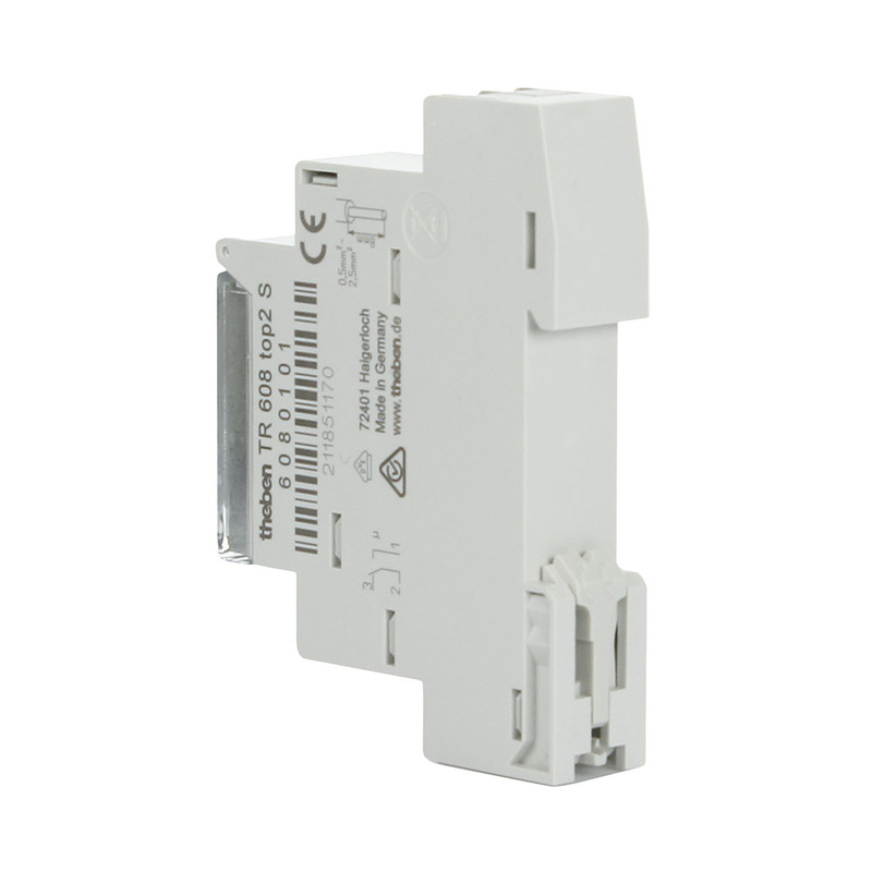 Theben TR608TOP2S | Digital time switch 1 channel, 7 day, plug-in ...