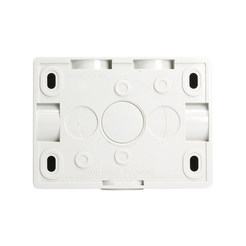 CLIPSAL WSC227/1 | Single Weatherproof Power Point GPO | Resistant Grey