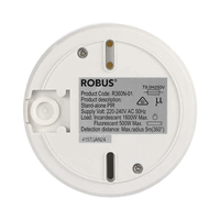 Robus R360N-01 | Motion Detector PIR Sensor 360° 10m⌀ 240v IP20 | White