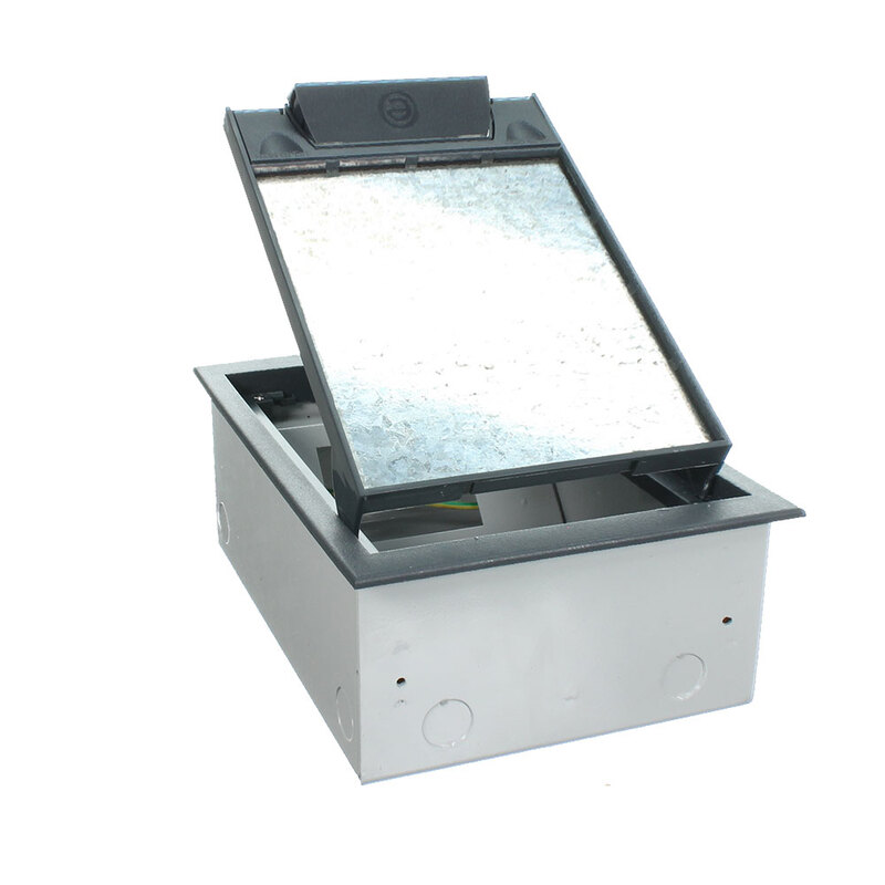 Elsafe Falcon 027.0800.000 | Built-In Screed Floor Box With Lid Grey