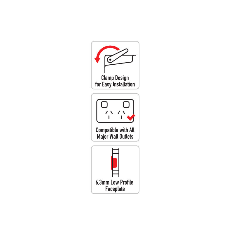 Matchmaster 04MM-RP02 | Recessed Wall Point with Built-in Cable ...