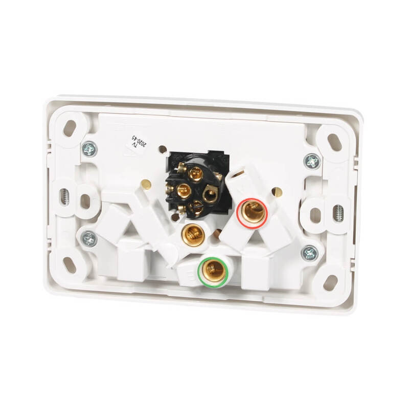 Clipsal 2025XA-WE | 10Amp Double Power Point With Extra Switch White ...