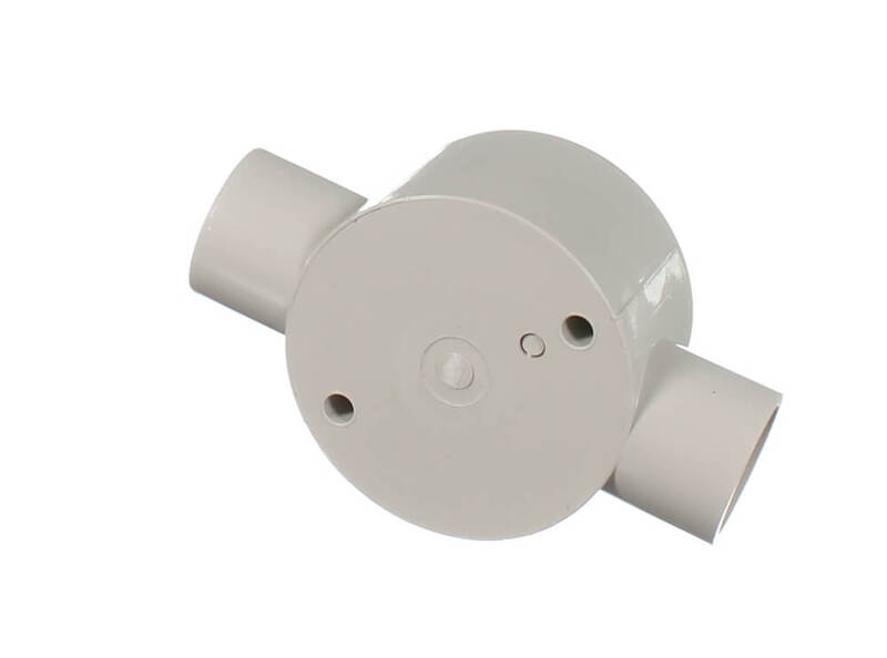 Clipsal 240-25-2-GY | 2 Way 25mm Round Shallow Junction Box