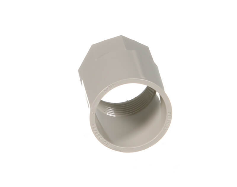 Clipsal 25mm Plain to Screw Conduit Female Coupling PVC | 258-25-GY