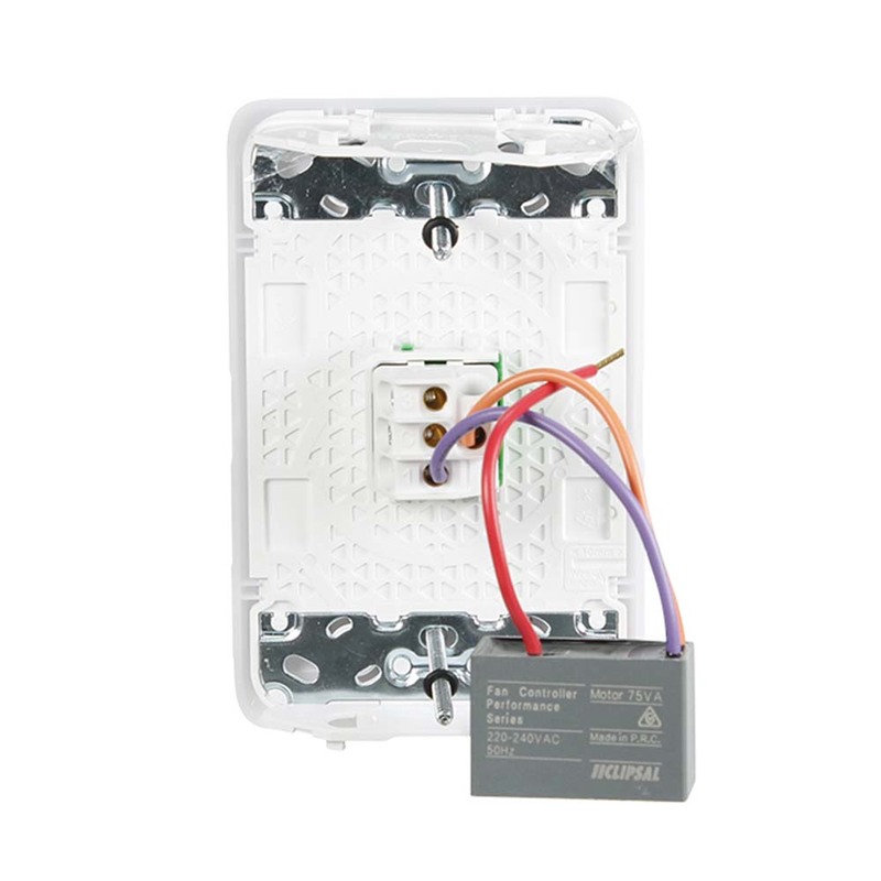 Clipsal Iconic 3041VF3CSF- Fan Speed Controller, 75VA | 3041VF3CSF-VW ...