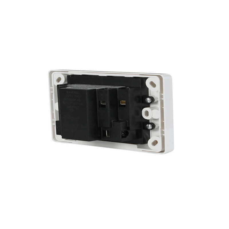 NLS 30555 | RCD Protected Double GPO 2x10A | White