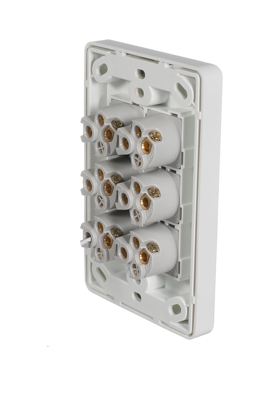 NLS 30670 | 6 Gang Switch 10 Amp | 'Classic' Style White - NATIONAL ...