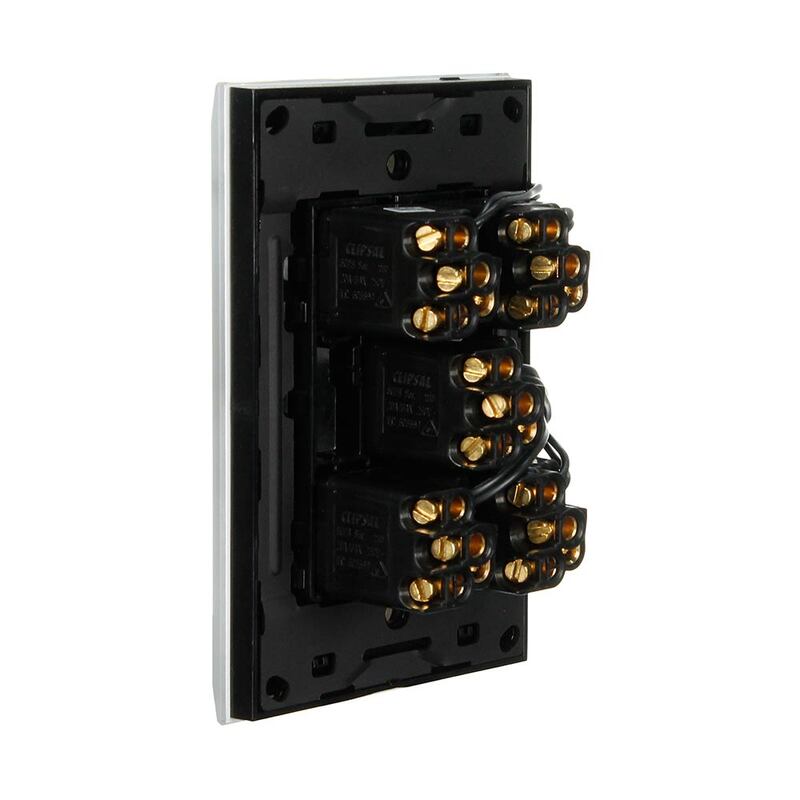 CLIPSAL SATURN 4065PBLPW | 5 Gang Pushbutton LED Switch | Pure White