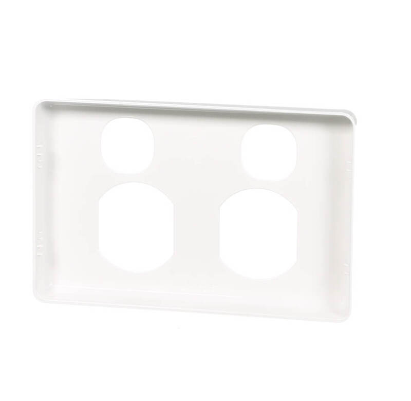 Clipsal C2025C | White Cover only to suit C2025-WE Classic double power ...