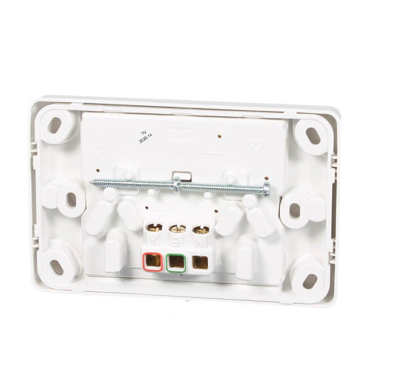 Clipsal C2025D-WE | Double Pole - Double power point GPO 10Amp 250v ...